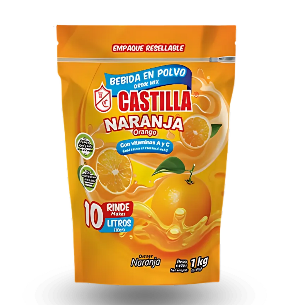 Refresco en Polvo de Naranja Castilla - Caja — Food Service 502