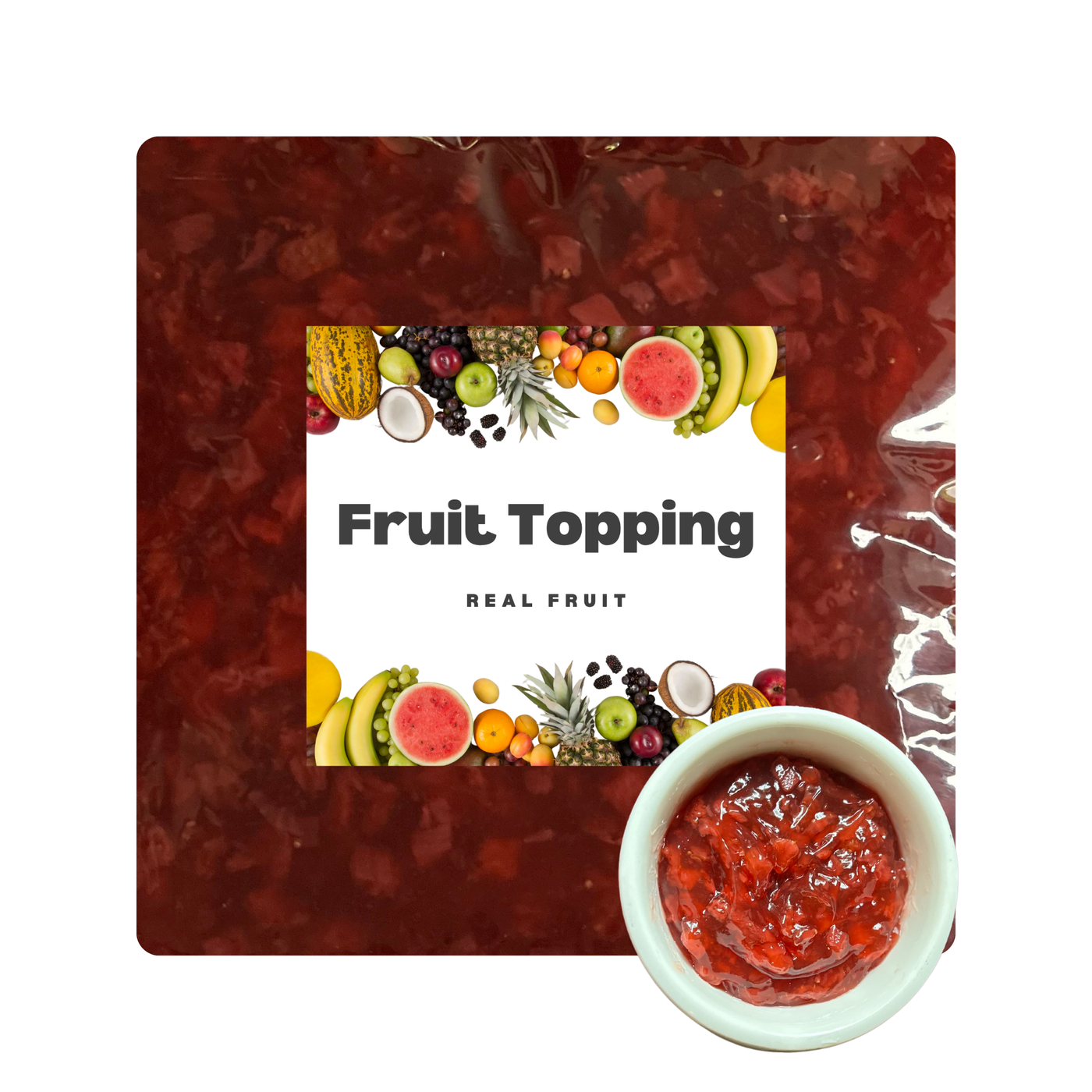 Topping de Mermelada de Fresa 2 libras / 6 unidades — Food Service 502